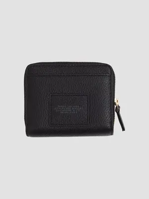 Marc Jacobs The Leather Mini Compact Wallet - Black