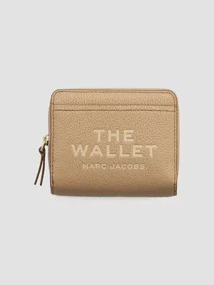 Marc Jacobs The Leather Mini Compact Wallet Camel