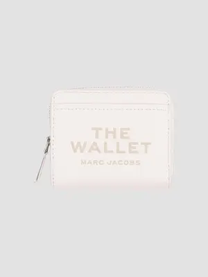Marc Jacobs The Leather Mini Compact Wallet Cotton