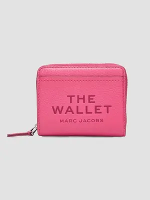 Marc Jacobs The Leather Mini Compact Wallet Raspberry Pink