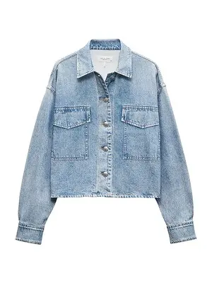 Rag & Bone Women's Miramar Jaiden Denim Shirt Jacket - Valentina  - Valentina