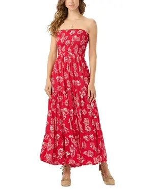 Tiare Hawaii Boracay Maxi Dress Swim Cover-up - Honolulu Red