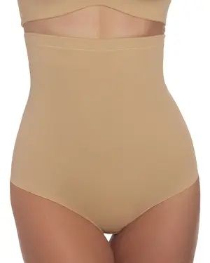 DOMINIQUE INTIMATES Marie High Waist Shaping Brief - Mocha