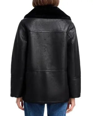 Aqua Faux Suede Double Breasted Jacket Exclusive