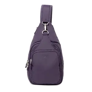 BAGGALLINI Central Park Sling Bag Plum Twighlight Puff