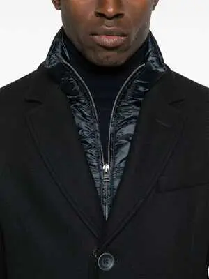 Herno Layered Coat - Blue