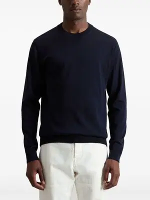 Woolrich Crew Neck Virgin Wool Sweater - Blue