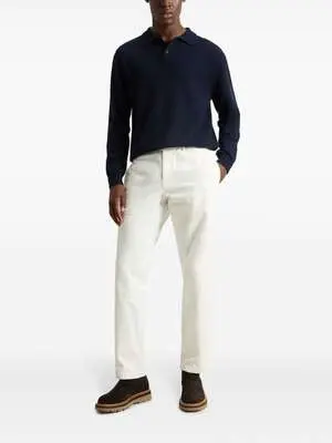 Woolrich Garment-dyed Straight-leg Trousers - White