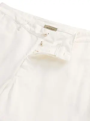Woolrich Garment-dyed Straight-leg Trousers - White