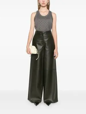 Fabiana Filippi Leather Trousers