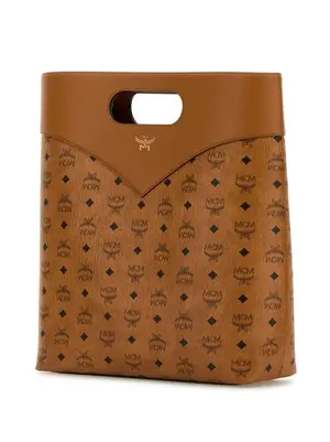 Mcm Visetos-print Leather Tote
