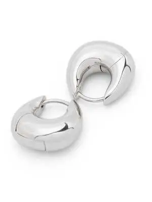 Tom Wood Small Bao Hoop Earrings - Silver