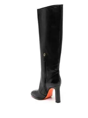 Santoni 95mm Leather Knee High Boots
