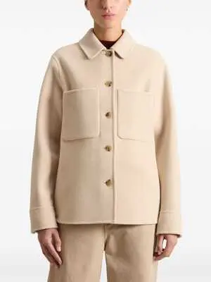 Woolrich Buttoned Wool Overshirt - Neutrals