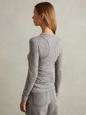 REISS Charlie Layered Top