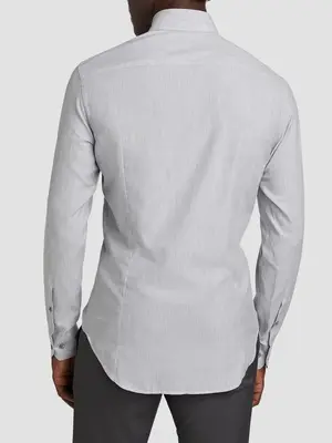 Giorgio Armani Textured Cotton Button-up Shirt