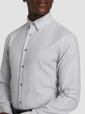 Giorgio Armani Textured Cotton Button-up Shirt