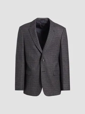 Giorgio Armani Check Wool & Cashmere Jacket