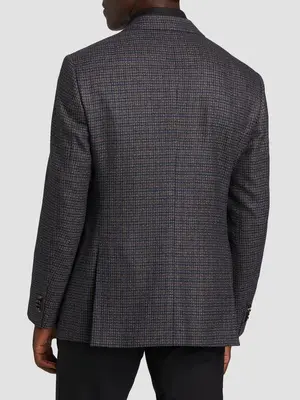 Giorgio Armani Check Wool & Cashmere Jacket