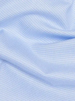 Giorgio Armani Slim Poplin Button-up Shirt - Blue