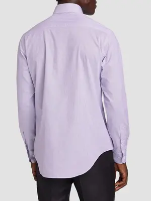 Giorgio Armani Woven Stripe Cotton Shirt