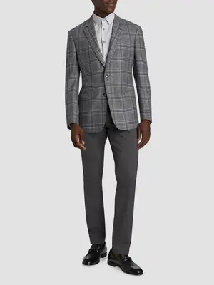 Giorgio Armani Plaid Wool & Cashmere Jacket