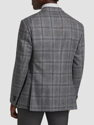Giorgio Armani Plaid Wool & Cashmere Jacket