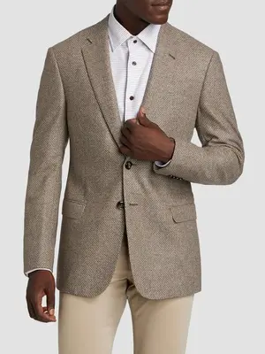 Giorgio Armani Textured Wool & Cashmere Jacket