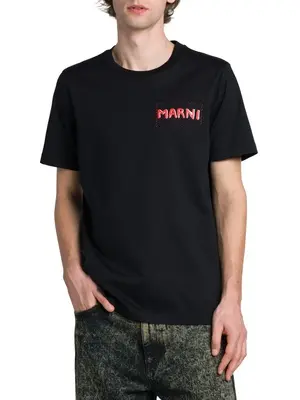 Marni Logo Crewneck T-shirt