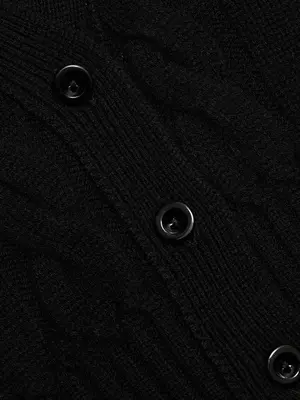 TOCCIN Lucie Wool-cashmere Cable-knit Cardigan