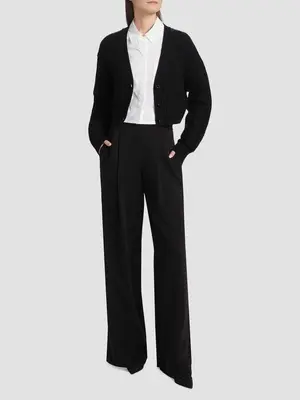 TOCCIN Lucie Wool-cashmere Cable-knit Cardigan