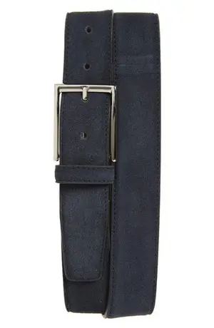 Canali Suede Belt - Blue