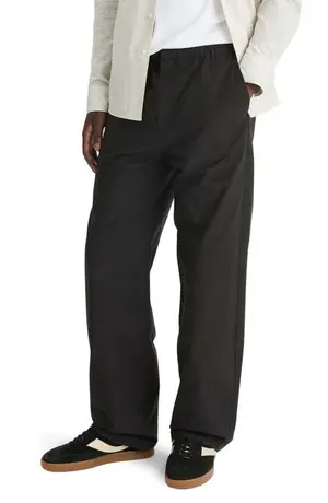 Vince Relaxed Fit Parachute Pants - Black