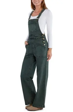 WASH LAB DENIM Harriet Denim Overalls - Herb Green