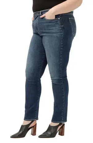 SILVER JEANS CO. Isbister High-rise Straight-leg Jeans