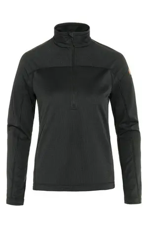 Fjallraven Abisko Lite Fleece Half Zip Black