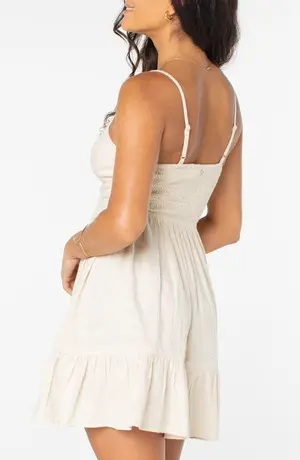 Roxy Jasmine Breeze Smocked Mini Sundress