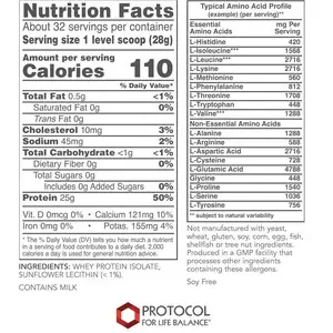 PROTOCOL FOR LIFE BALANCE Protocol Whey Protein Isolate Pure 2 Lbs