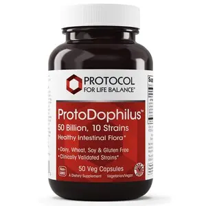 PROTOCOL FOR LIFE BALANCE Protocol Protodophilus: 50 Billion 10 Strains 50 Capsules - One-color