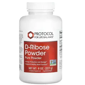 PROTOCOL FOR LIFE BALANCE Protocol D-ribose Powder 8 Ounces - One-color