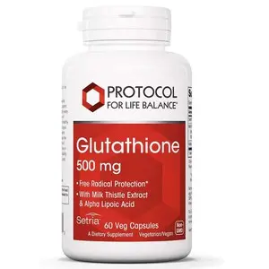 PROTOCOL FOR LIFE BALANCE Protocol Glutathione 500mg 60 Capsules - One-color