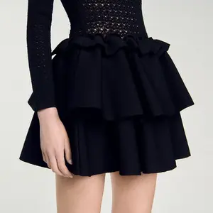 Sandro Ruffled Layered-effect Dress