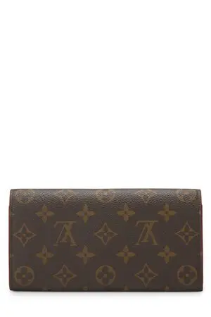 LOUIS VUITTON Monogram Canvas Bloom Flower Emilie Wallet