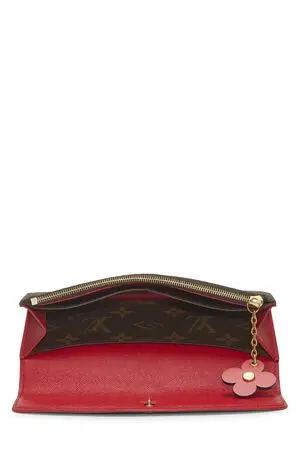 LOUIS VUITTON Monogram Canvas Bloom Flower Emilie Wallet