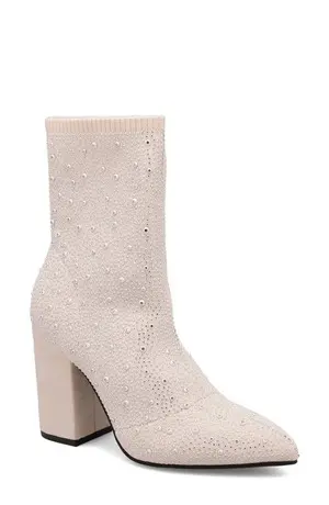 Mia Magdalena Pointed Toe Bootie - Off White
