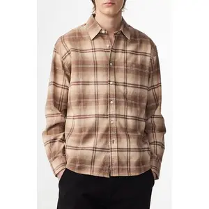 Nn07 Deon 5465 Organic Cotton Button-up Shirt - Camel Check