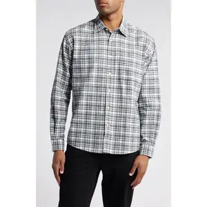 Nn07 Deon 5465 Organic Cotton Button-up Shirt Grey Check