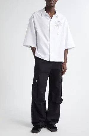 Jacquemus Le Cargo Cotton & Linen Pants - Black
