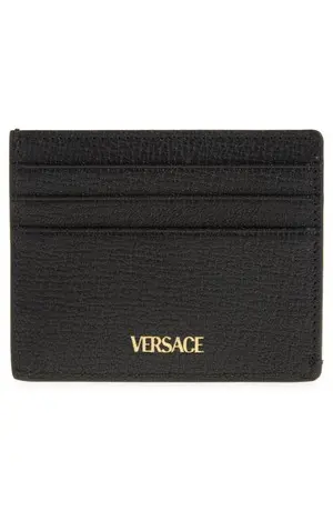Versace Medusa Grained Leather Card Case