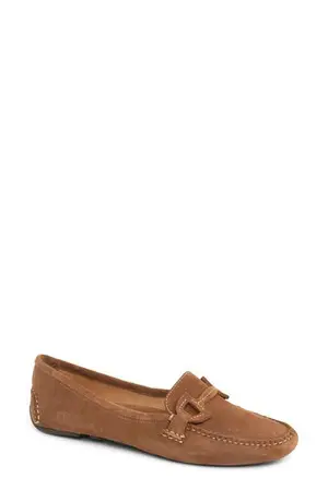 PATRICIA GREEN Jane Bit Loafer - Cognac Suede